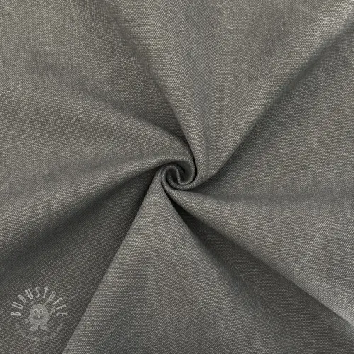 CANVAS STONEWASHED grey | Bubustoffe.de